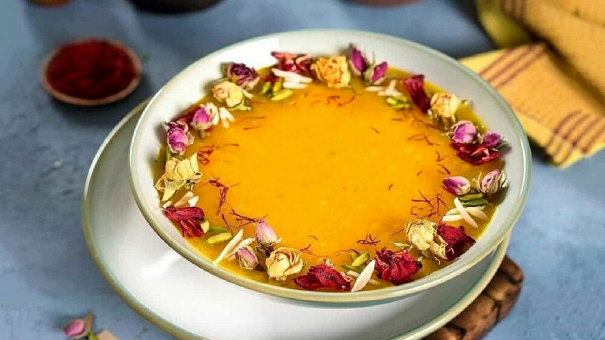 Sholeh Zard Recipe (Saffron Rice Pudding) - Mesry Tasty