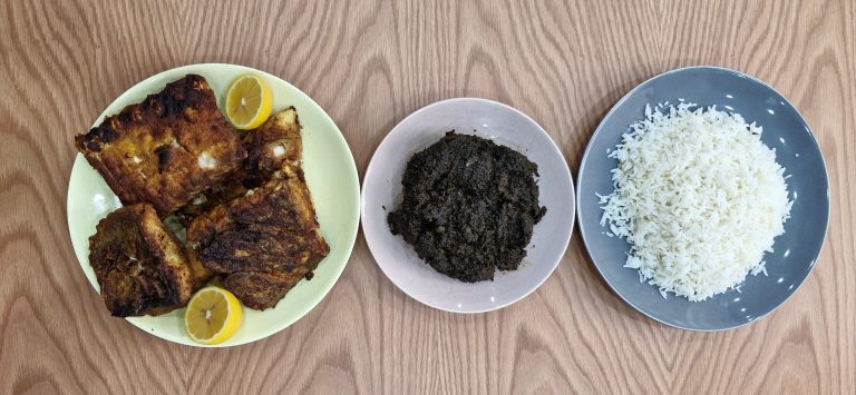 Persian Fried Fish With Tamarind Herb Sauce Recipe - Mesry Tasty