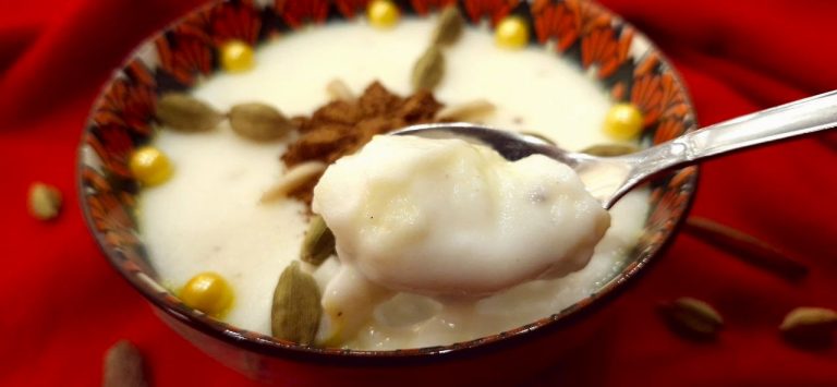 Ferni | Persian Rice Flour Pudding - Mesry Tasty