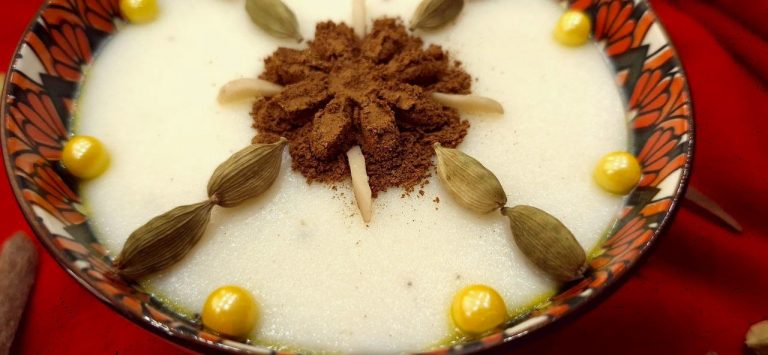 Ferni | Persian Rice Flour Pudding - Mesry Tasty